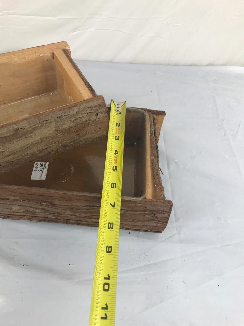 Set of 2 Rustic Primitive Wooden Boxes Decor Accent With | Etsy