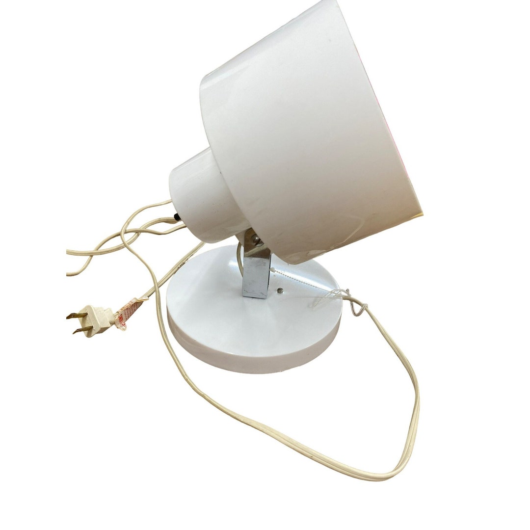 Vintage MCM Corded White Plastic Spotlight - Etsy