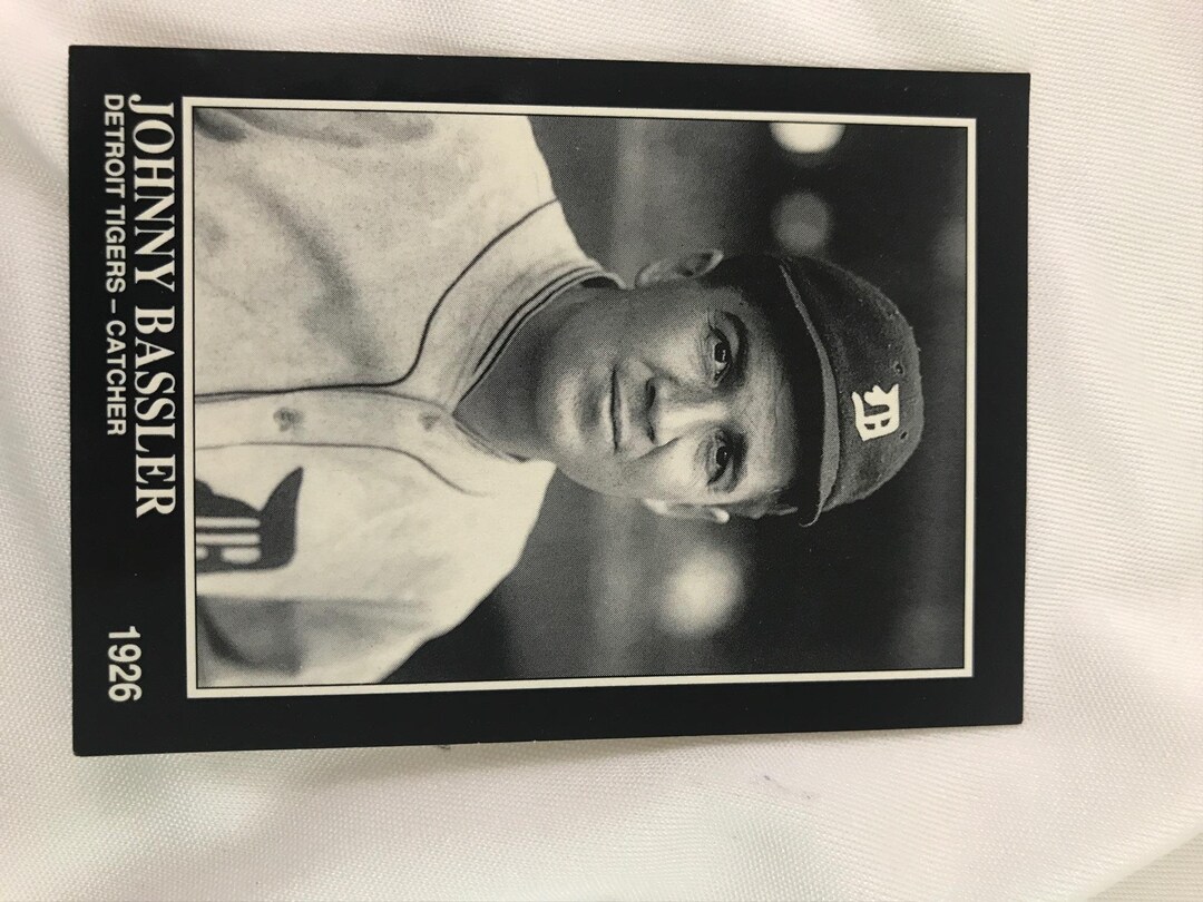 Johnny Bassler Detroit Tigers Catcher 1992 Trading Card - Etsy