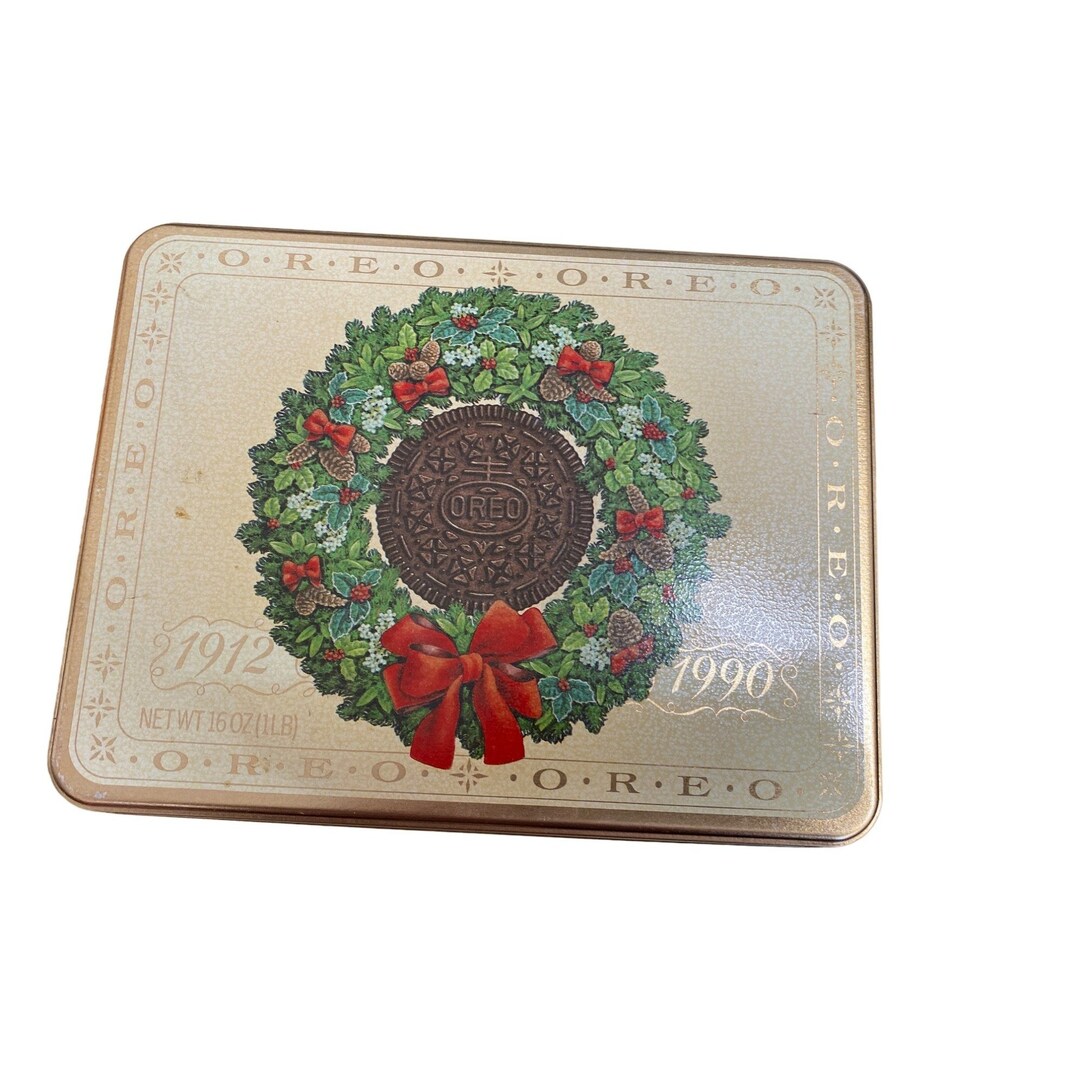 Vintage Oreo Rectangle Christmas Cookie Tin Decorative - Etsy