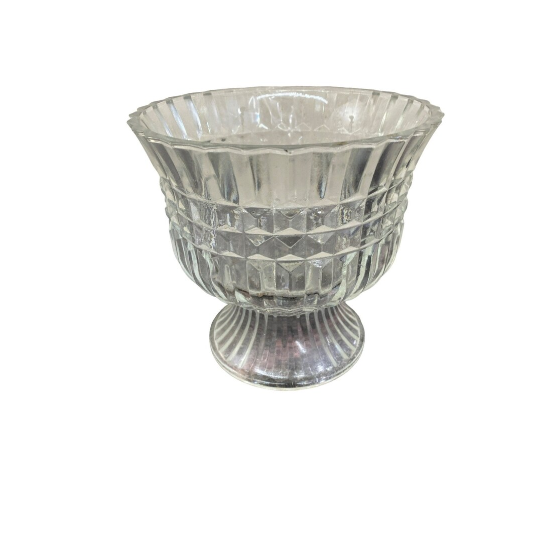 Vintage Stand Bowl Trifle FTDA 1986 Clear Glass - Etsy