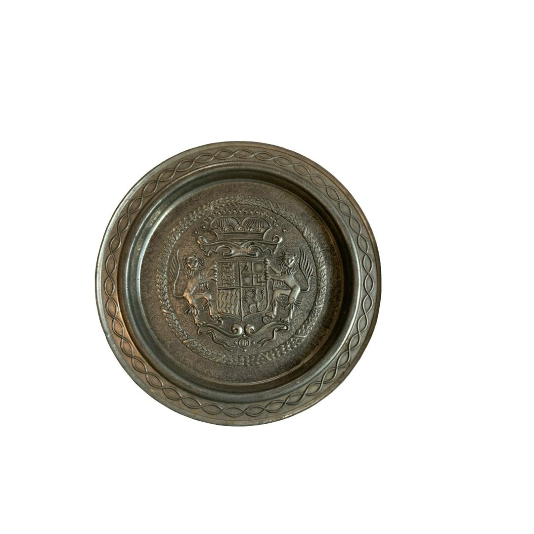 Vintage Lions Crest Small Plate? Ashtray? 4" - Etsy