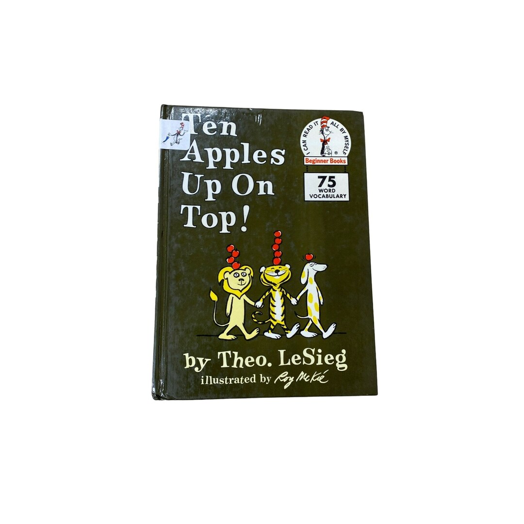 AS IS Vintage Ten Apples up on Top Dr. Suess Hardcover Easy Reader Book ...