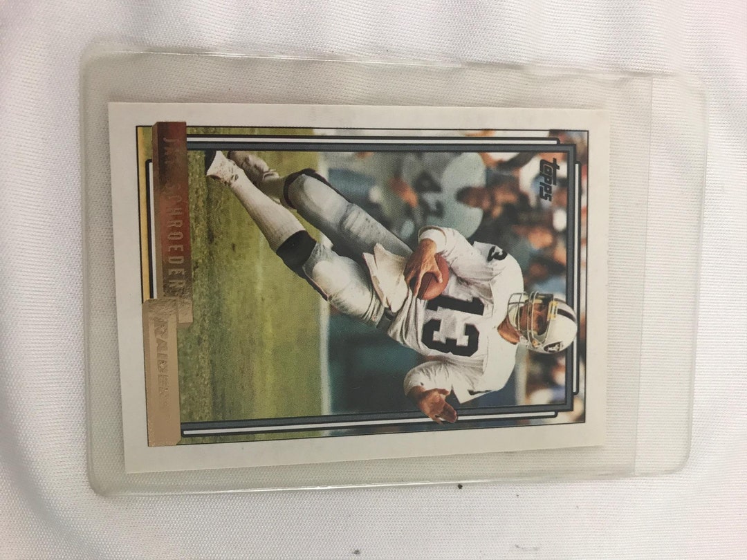 Jay Schroeder Los Angeles Raiders QB 178 TOPPS NFL Trading Card 1992 - Etsy