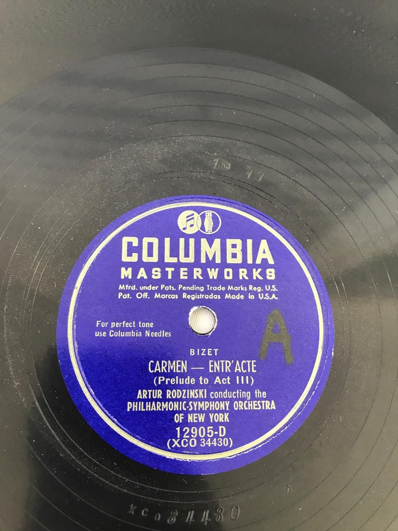 Vintage Columbia Masterworks Carmen Prelude to Act 3 Vinyl Record - Etsy