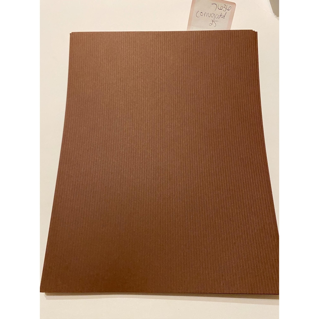 8.5 X 11 Corrugated Brown Scrapbook Craft Paper - Etsy
