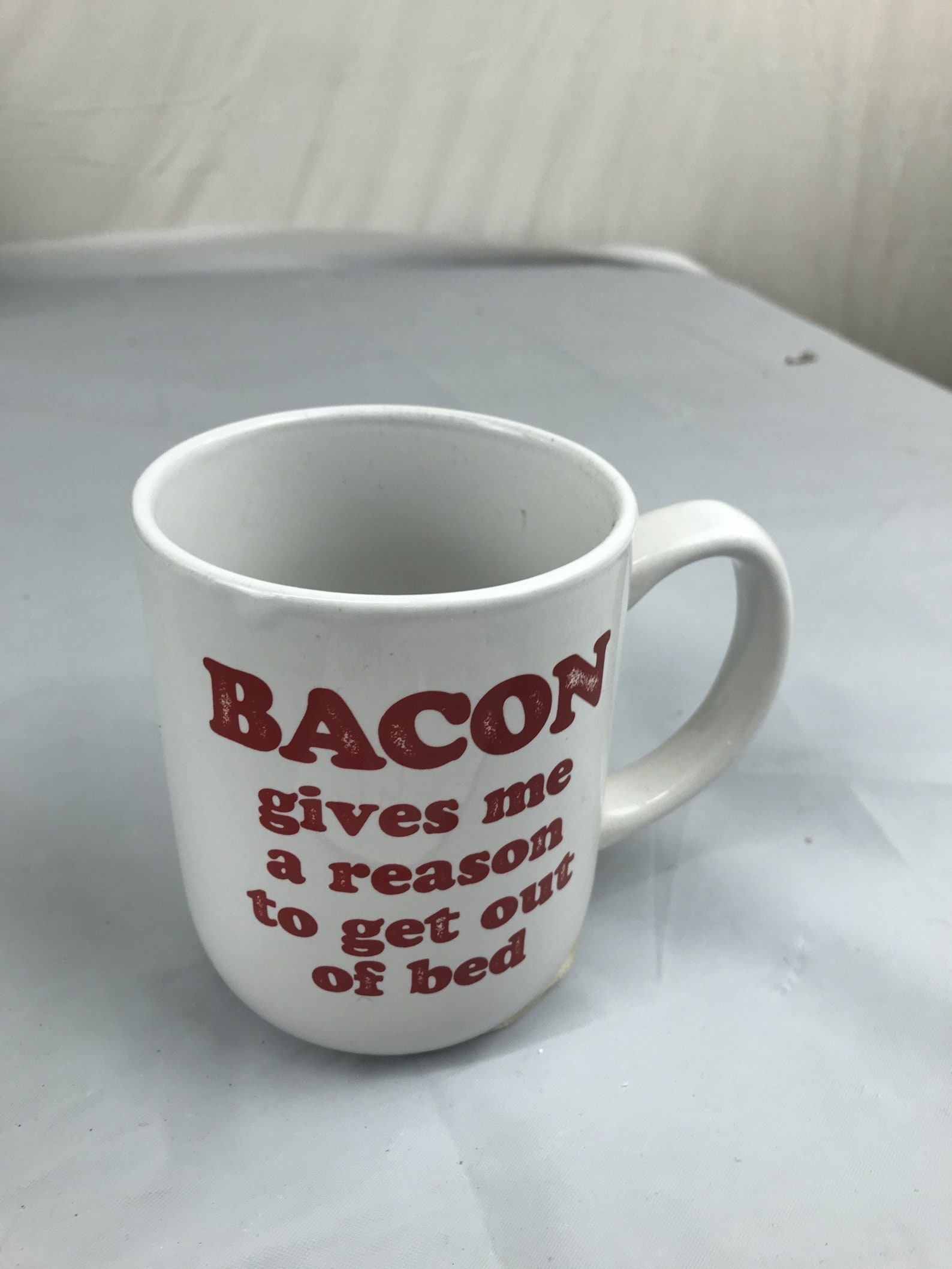 Bacon Themed Ceramic Mug NWOT - Etsy
