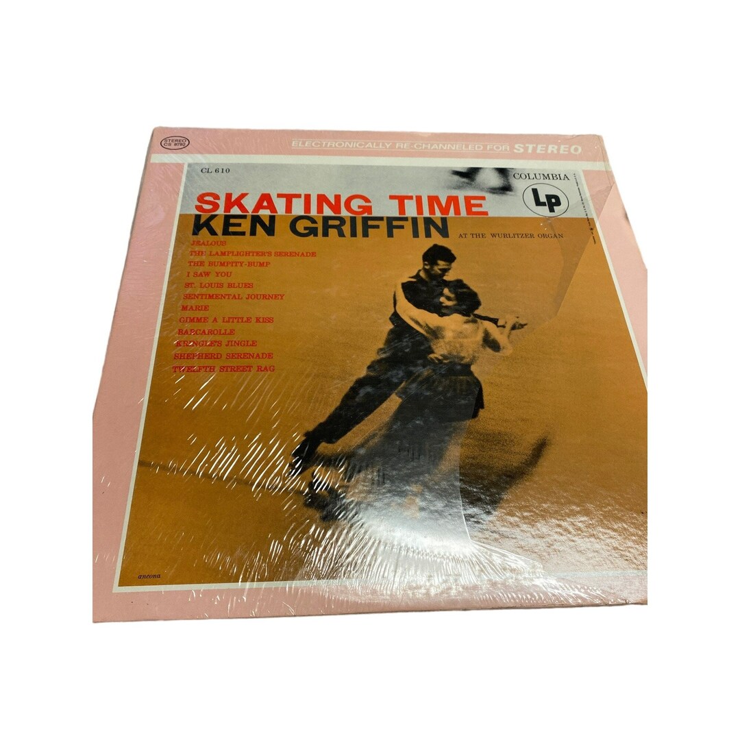 AS IS Vintage Vinyl Record Ken Griffin Skating Time Roller Dance Retro ...