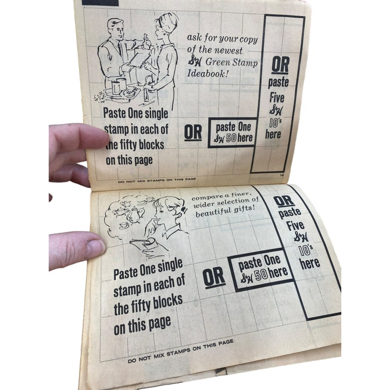 Antique S&H Green Stamps Quick Saver Booklet - Etsy