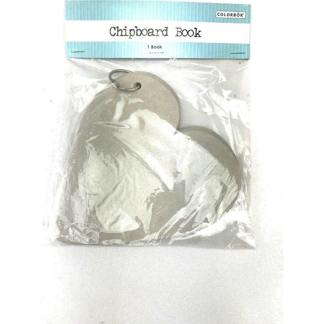 Colorbok Chipboard Book Scroll Heart Altered Art Scrapbook Flip Book ...