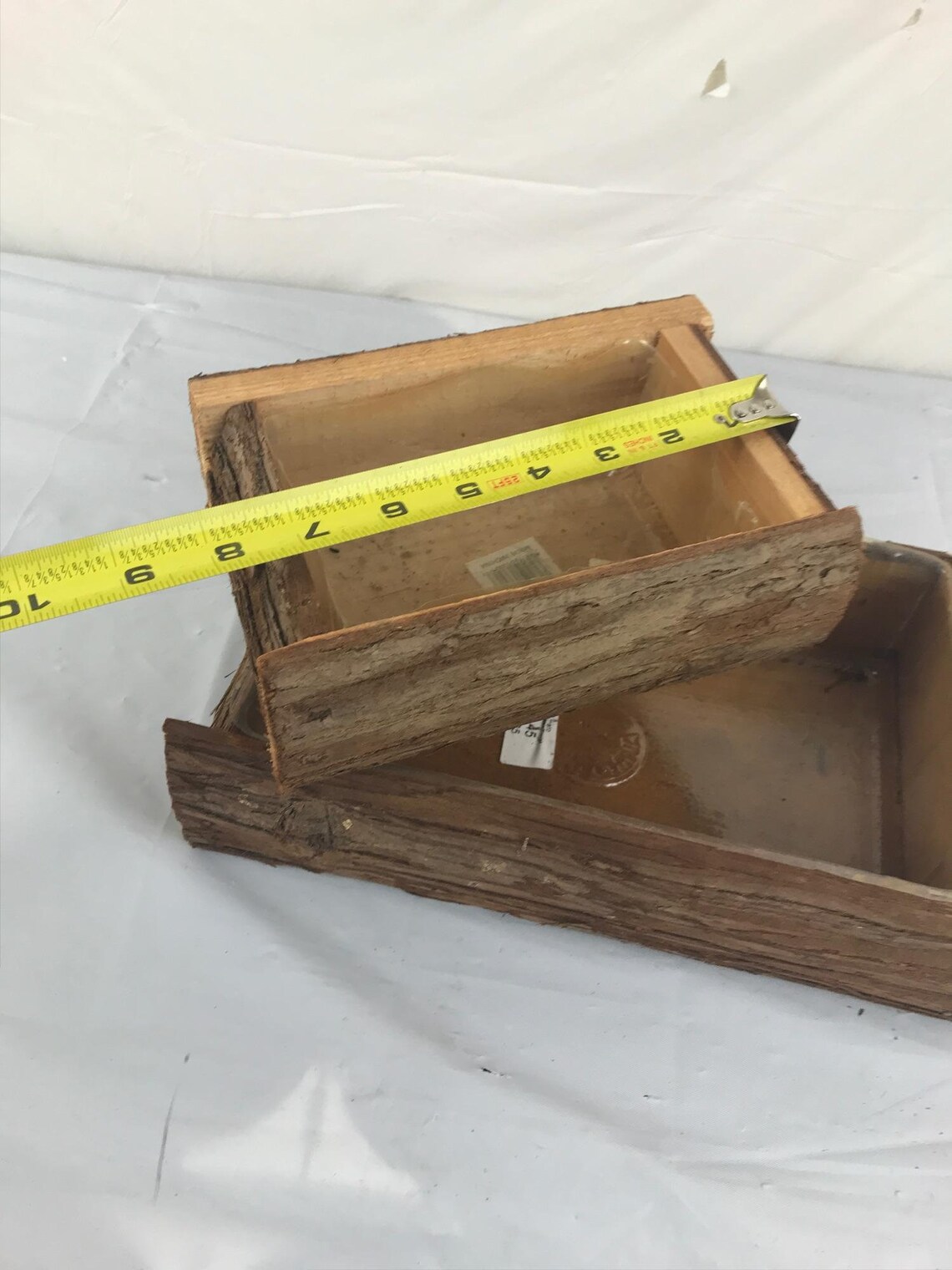 Set of 2 Rustic Primitive Wooden Boxes Decor Accent With | Etsy