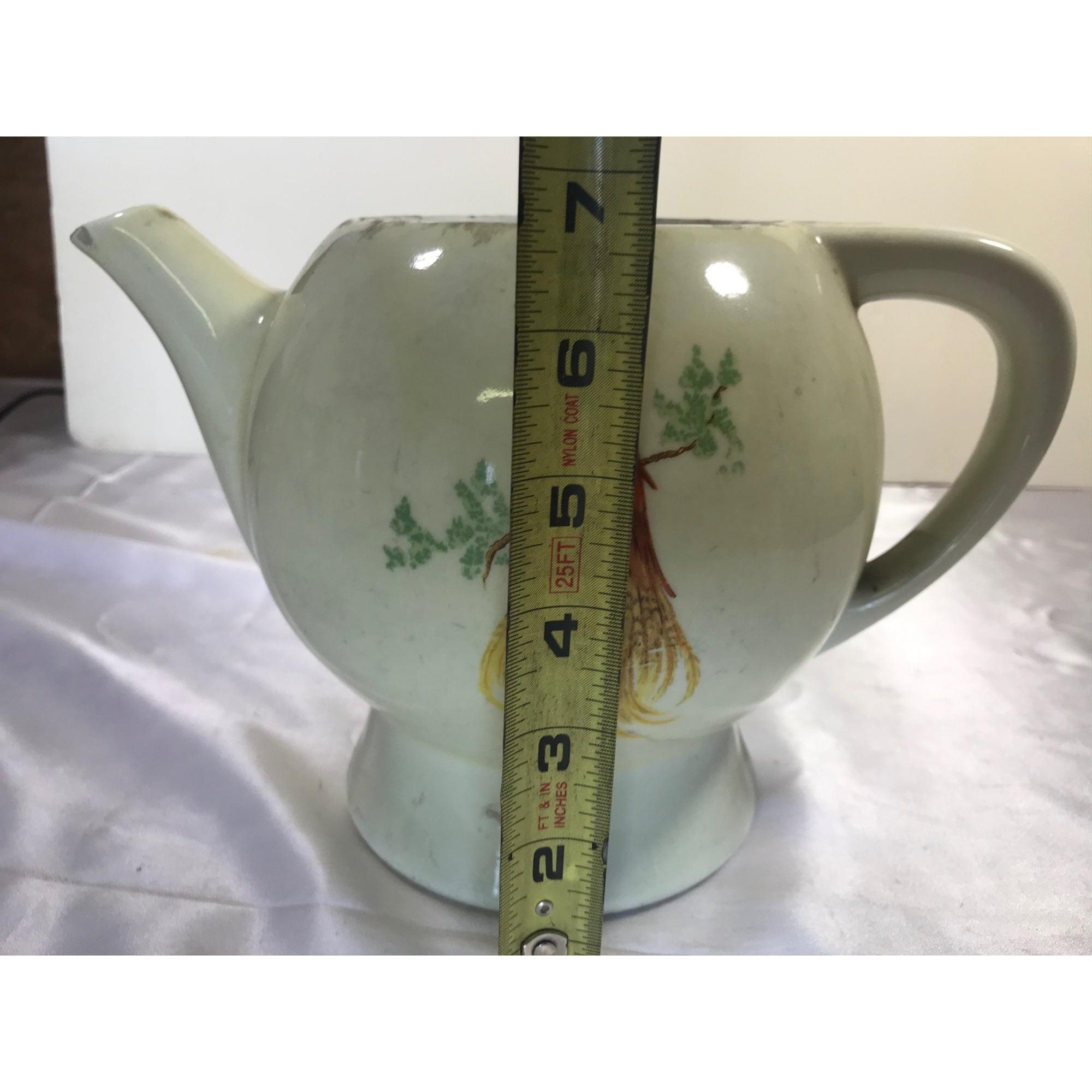 Kitchen & Dining AS IS vintage bird designed teapot planter prop Coffee ...