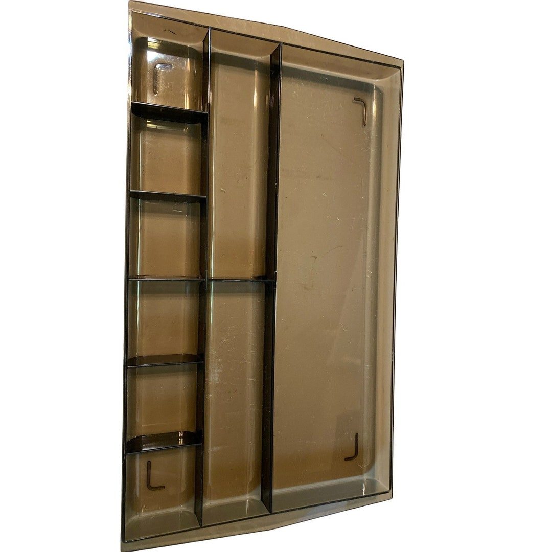 Vintage Brown Plastic Drawer Office Organizer - Etsy