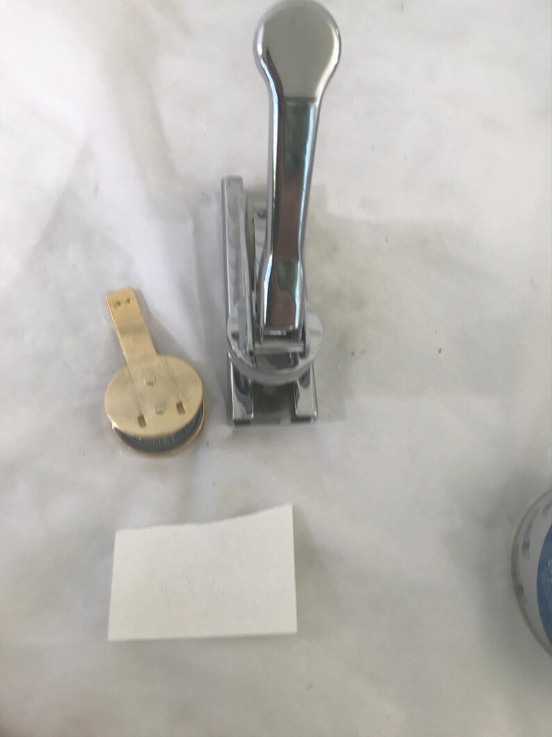 Vintage Seal Embosser Machine 2 Dies - Etsy
