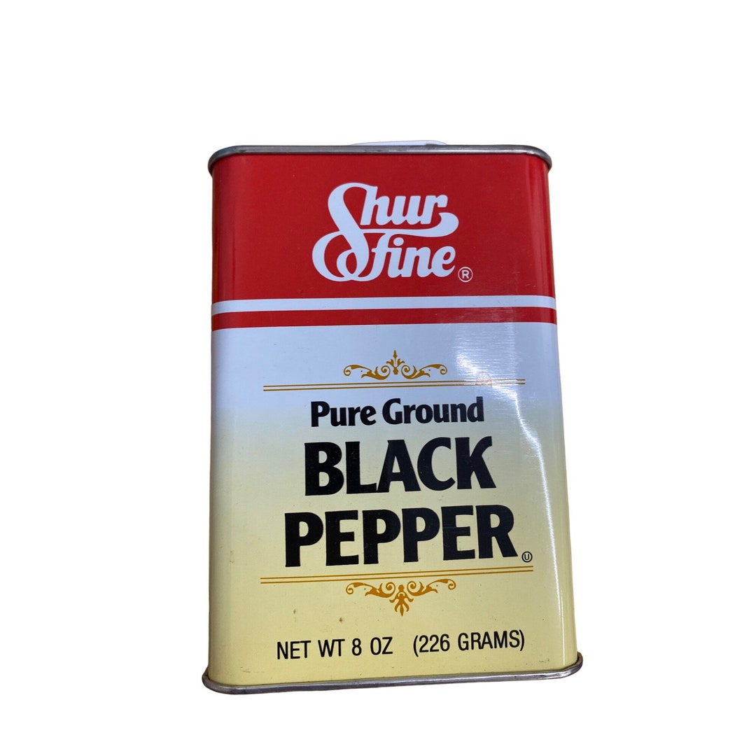 Vintage Shur Fine Black Pepper Spice Tin Photo Prop - Etsy