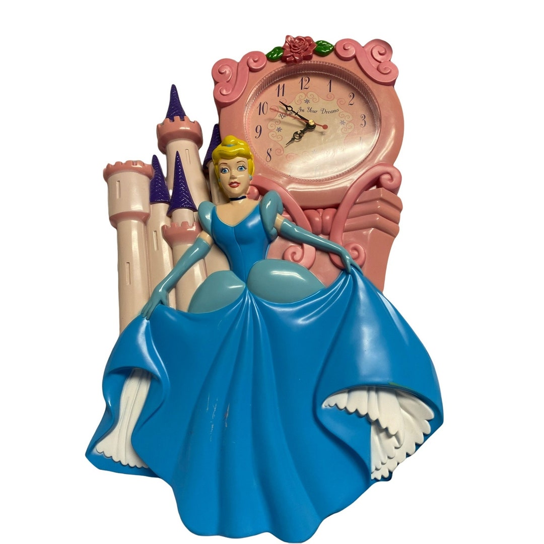 Vintage Plastic Cinderella Princess Clock - Etsy