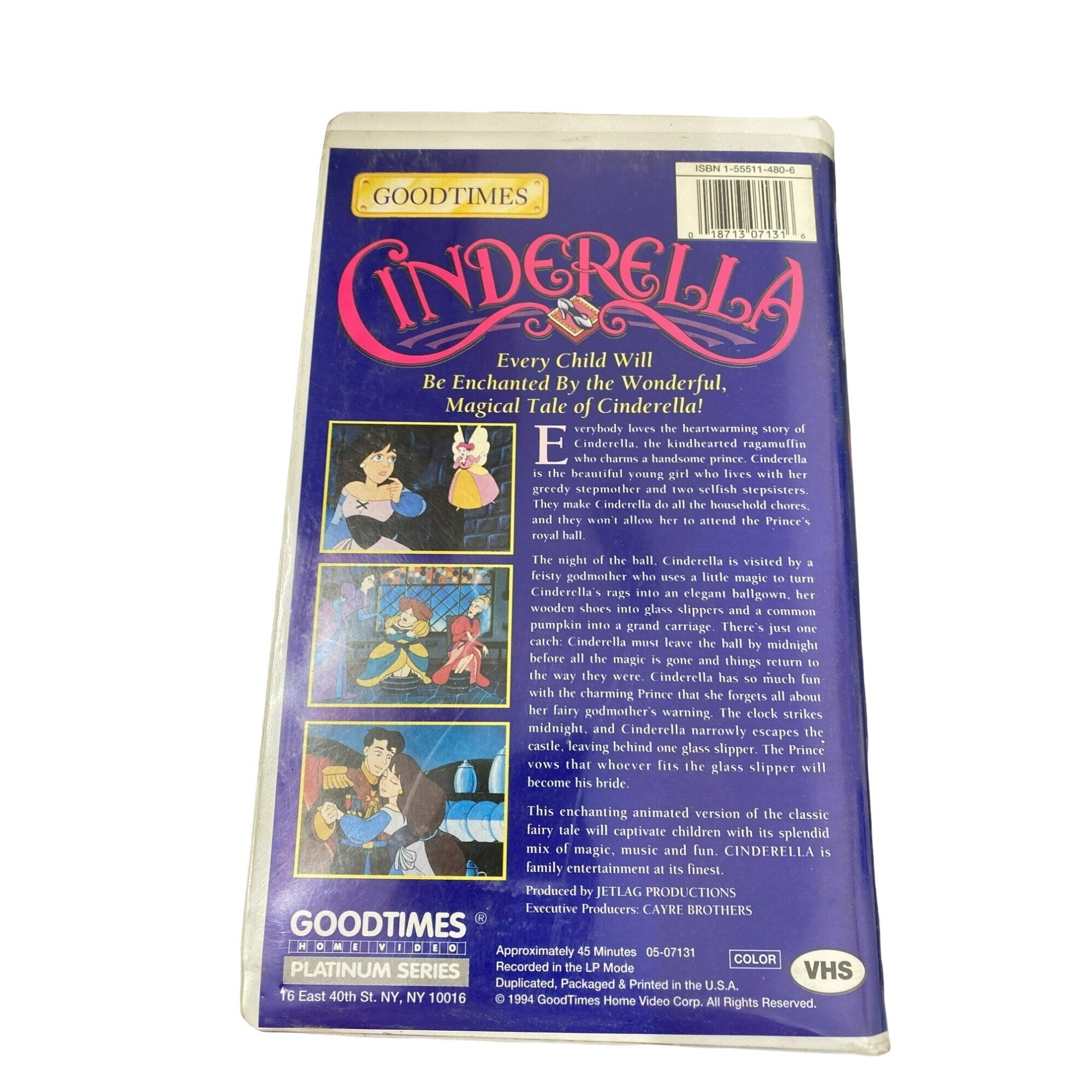 Vintage Goodtimes Cinderella Cartoon VHS Movie Collectible - Etsy Hong Kong