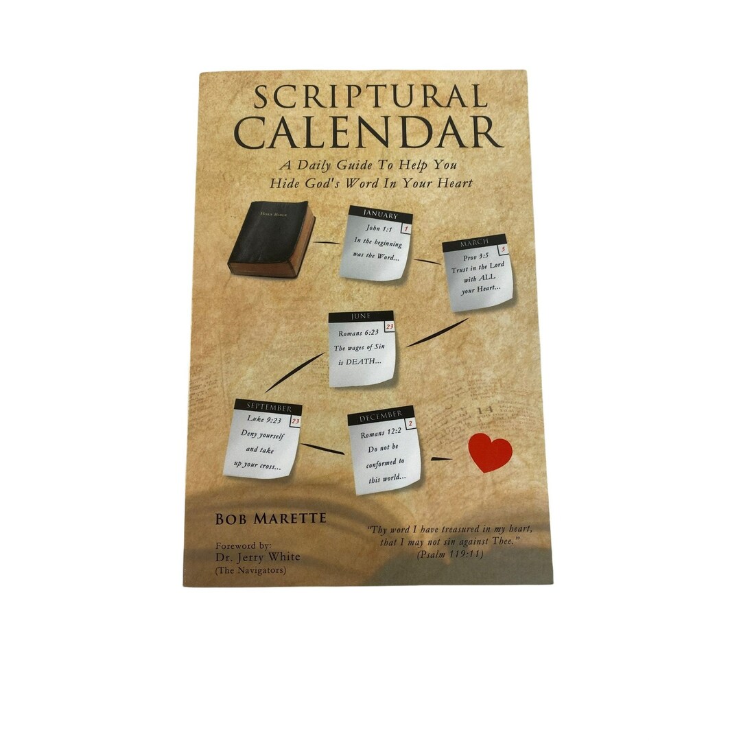 Scriptural Calendar Daily Guide to Hide God's Word in Your Heart Book ...