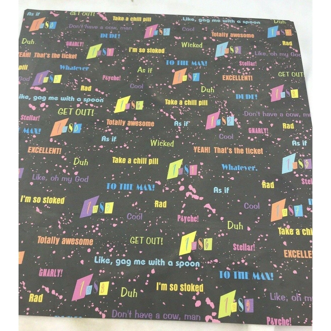 1990's Decade Sayings Scrapbook Paper Acid Lignin Free - Etsy UK
