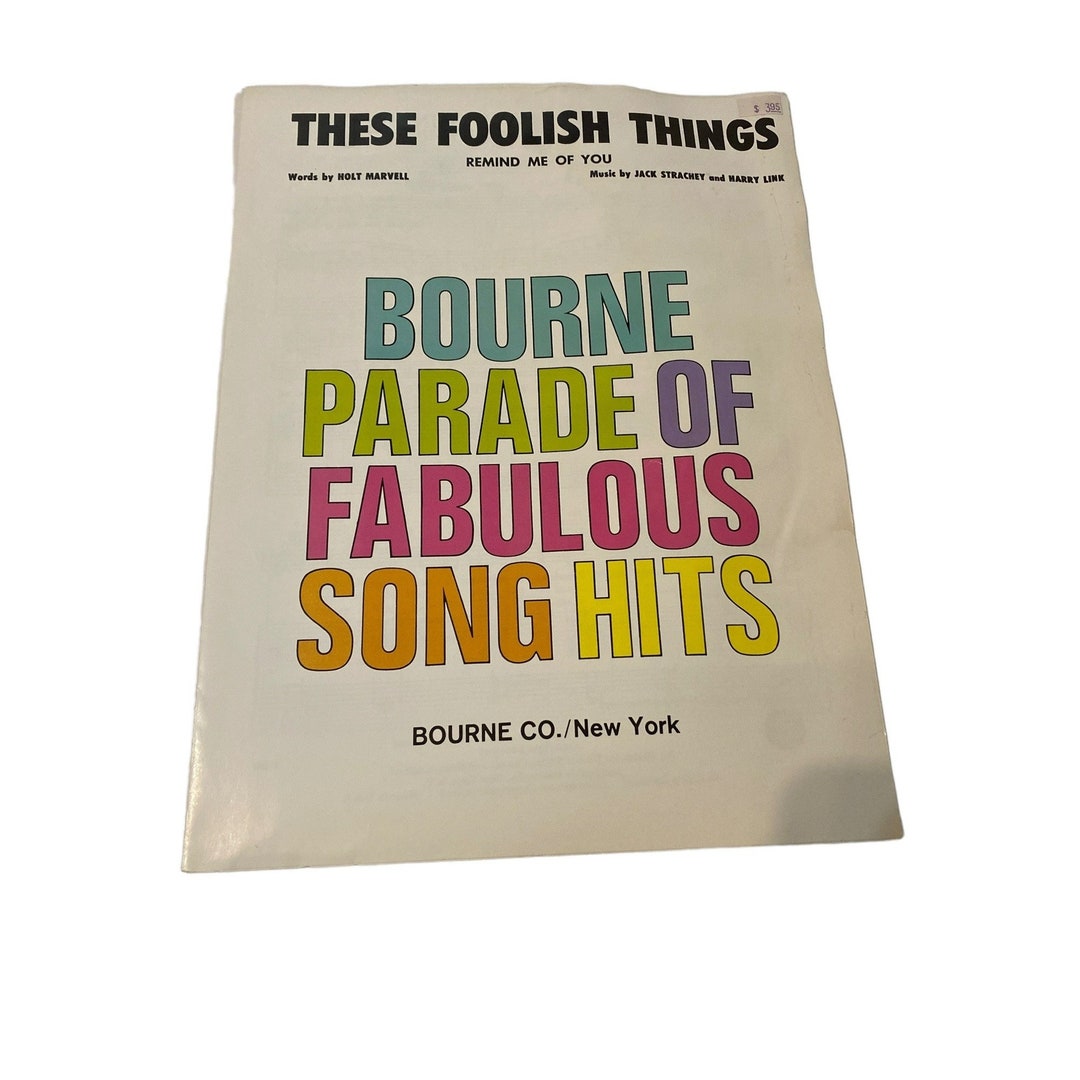 Vintage These Foolish Things Remind Me of You Bourne Parade of Fabulous ...