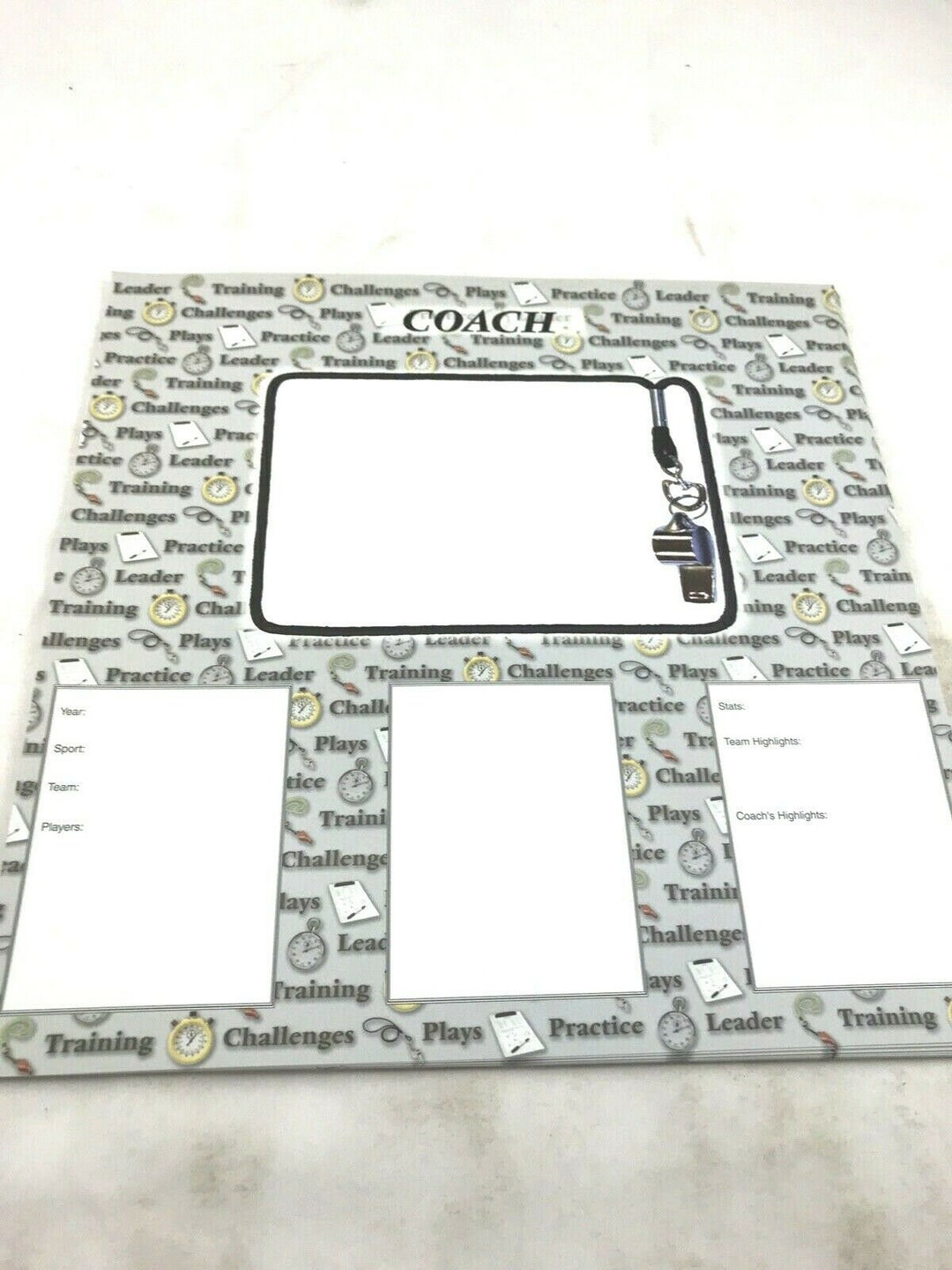 12 X 12 Coach Theme Scrapbook Paper Acid Lignin Free Craft Greeting ...