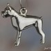 Sterling Silver Boxer Charm Dog Breed Purebred Boxers 3D Solid | Etsy