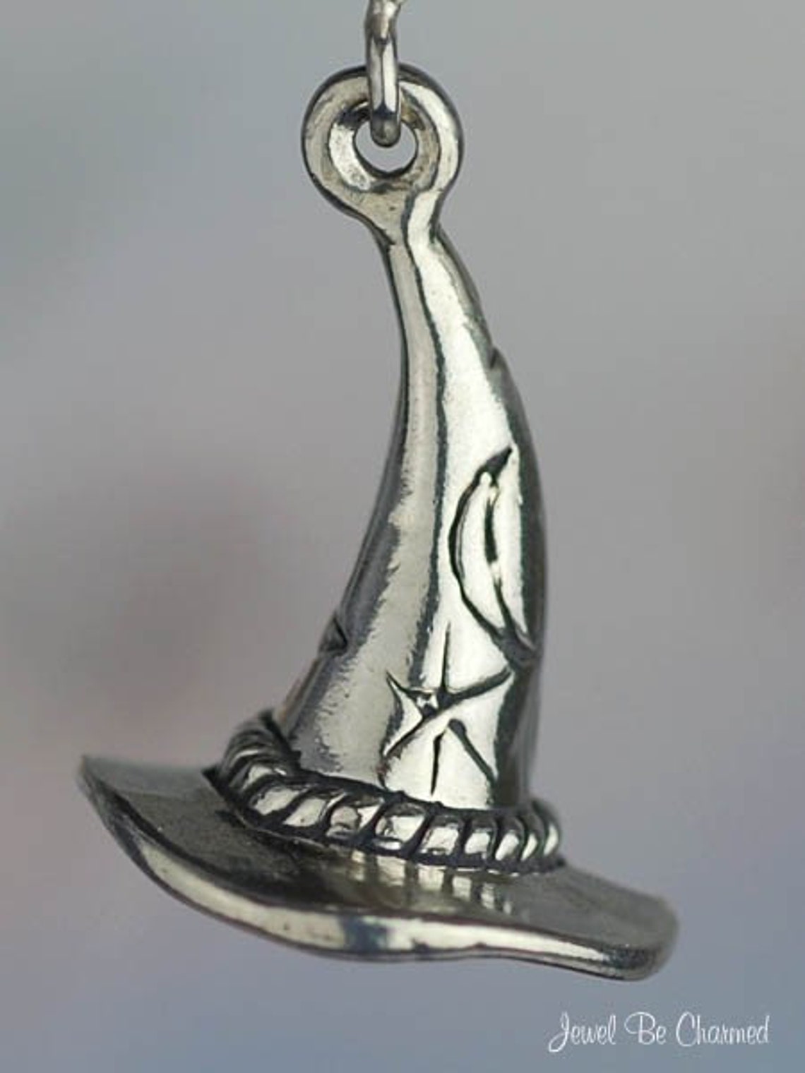 Sterling Silver Wizard Hat Charm Magic Magician Halloween 3D | Etsy