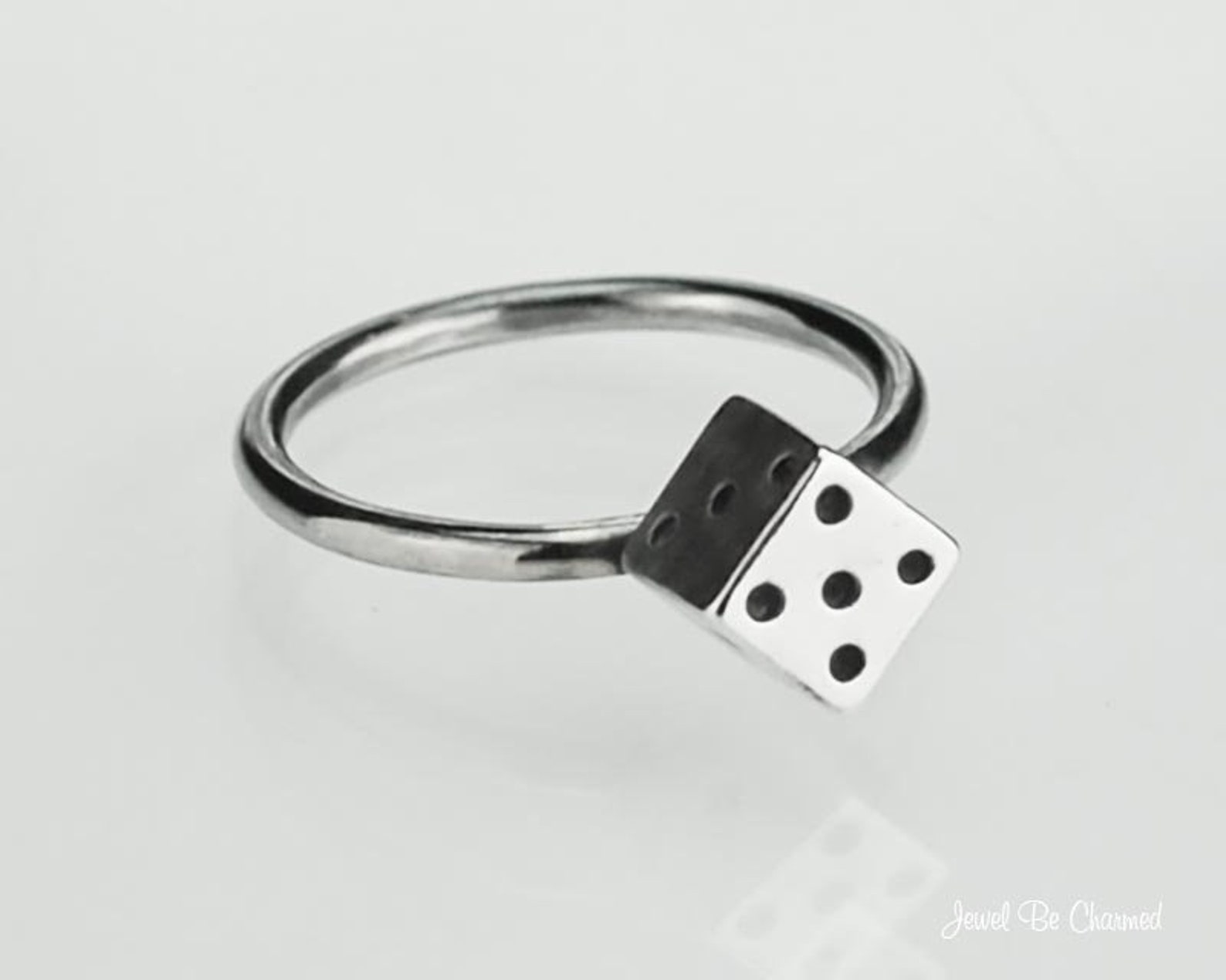 Sterling Silver Dice Ring Solid .925 Dice Game Rings Custom - Etsy