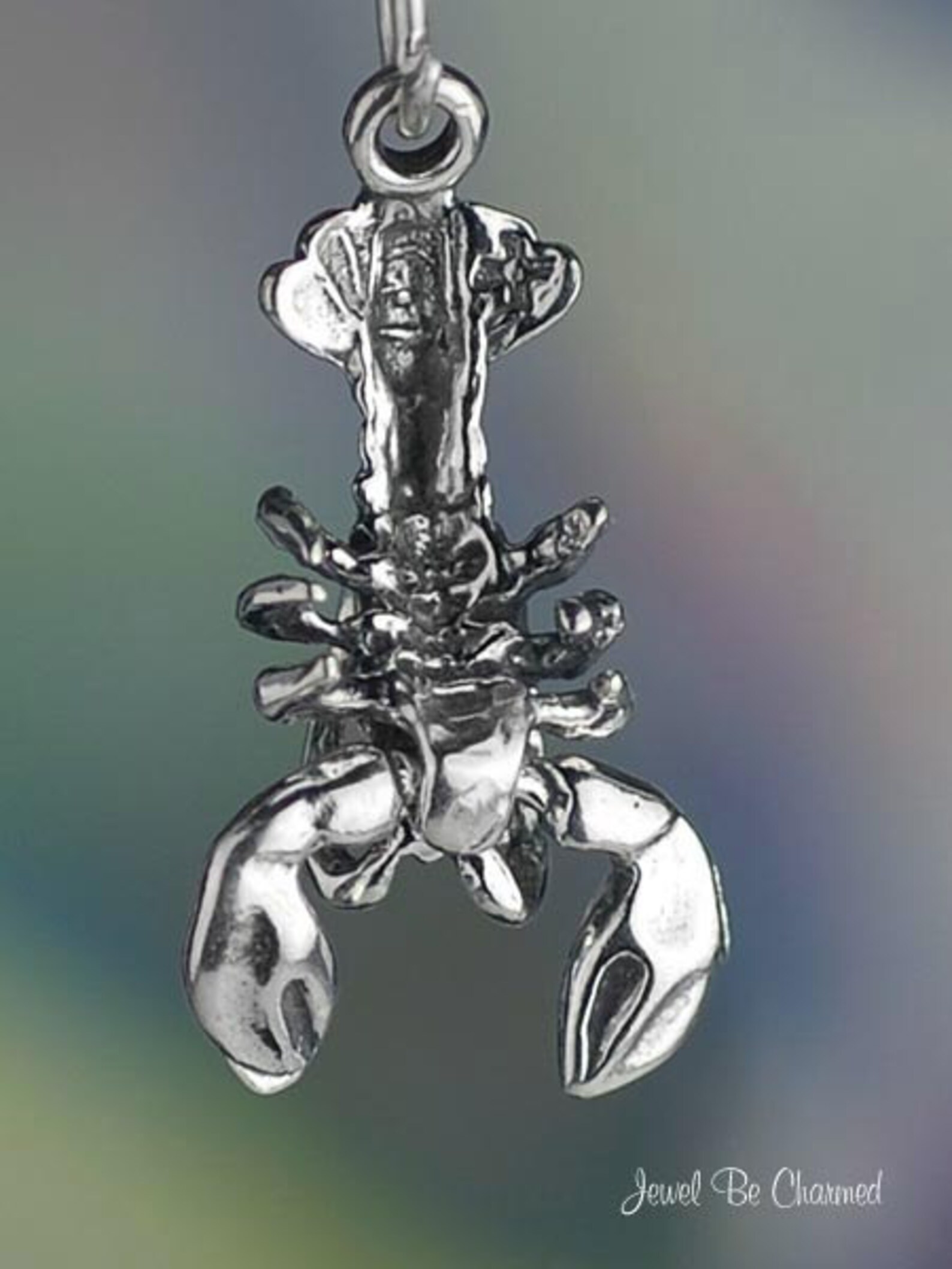 Movable Sterling Silver Lobster Charm Seafood Crustacean 3D Solid .925 ...