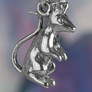 Sterling Silver Rat Charm Rodent Animal Pet Rats 3D Solid .925 - Etsy