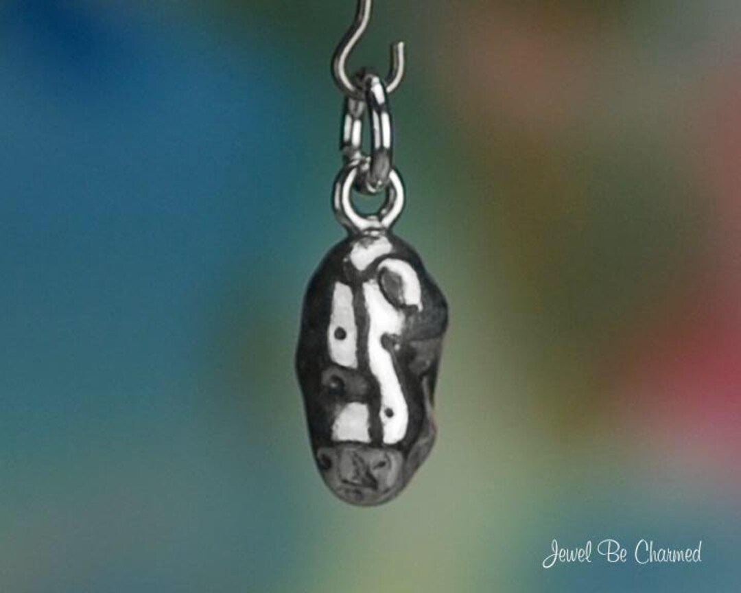 Sterling Silver Potato Charm Mashed Baked Potatoes Idaho 3D Solid .925 ...