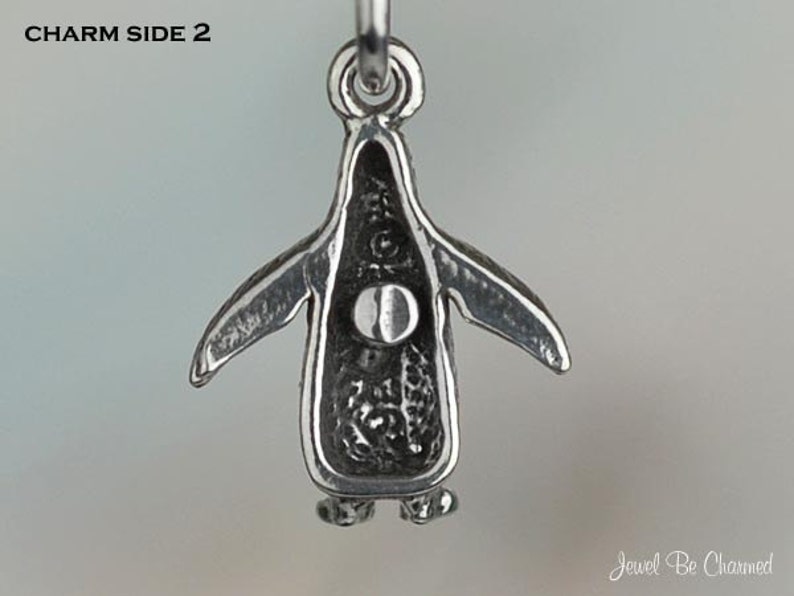Miniature Sterling Silver Penguin Charm Penguins Small Tiny - Etsy
