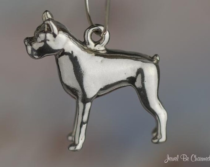 Sterling Silver Boxer Charm Dog Breed Purebred Boxers 3D Solid .925 - Etsy