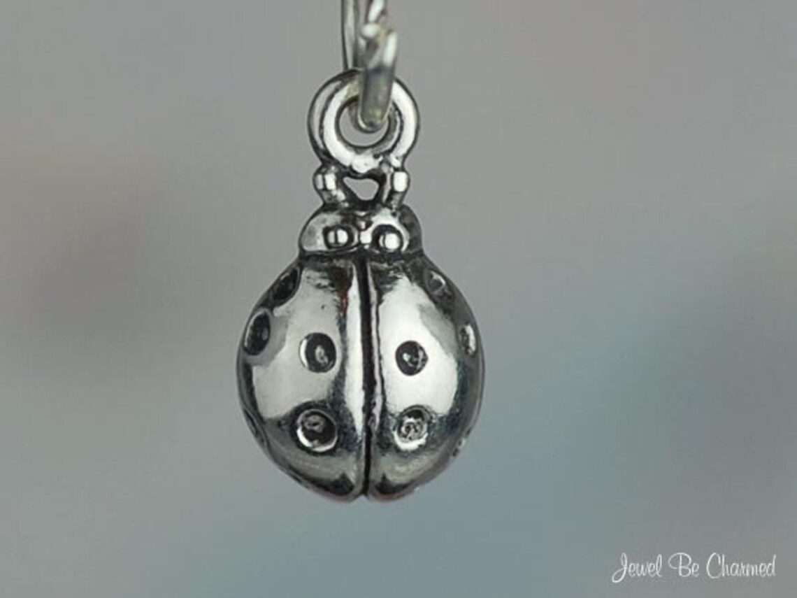 Miniature Sterling Silver Ladybug Charm Sweet Tiny Ladybugs - Etsy