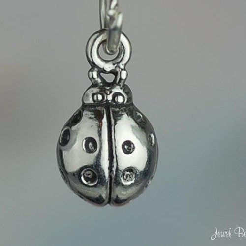Miniature Sterling Silver Ladybug Charm Sweet Tiny Ladybugs - Etsy