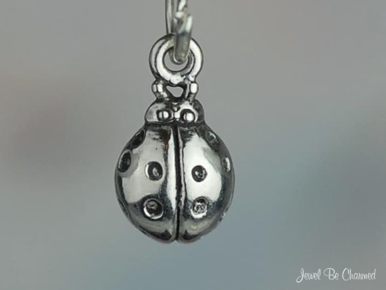 Miniature Sterling Silver Ladybug Charm Sweet Tiny Ladybugs - Etsy