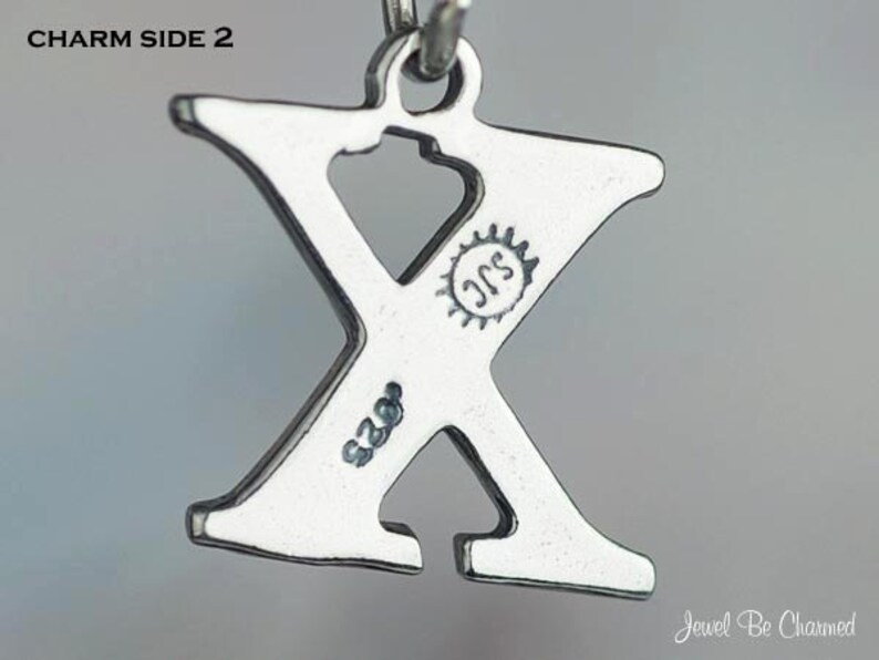Sterling Silver Letter X Charm Initial or for Hand Stamping - Etsy