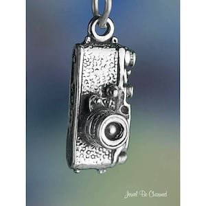 Sterling Silver Camera Charm - Etsy