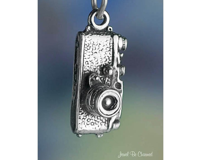 Sterling Silver Camera Charm Cameras for Photographer 3D Solid .925 - Etsy