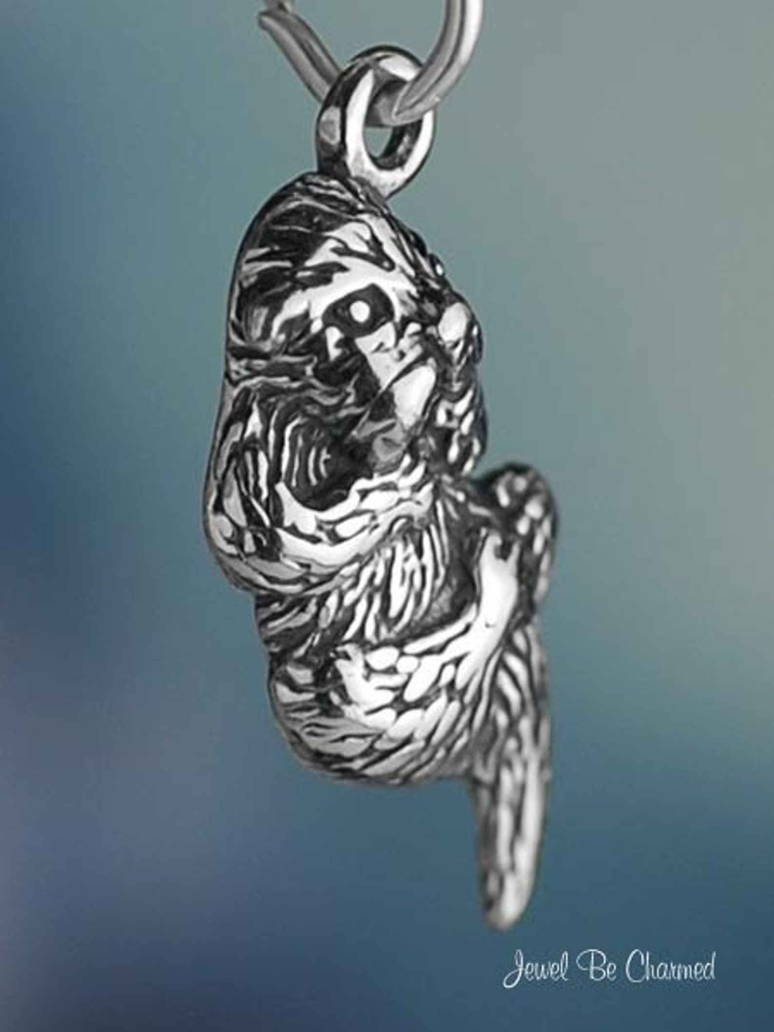 Sterling Silver Sea Otter Charm Otters Floating on Back Solid | Etsy