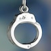 Sterling Silver Handcuffs Charm Police Law Enforcement 3D Solid .925 - Etsy