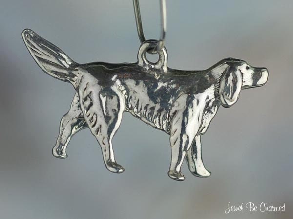 Sterling Silver Irish Setter Gordon or English Setters Charm - Etsy