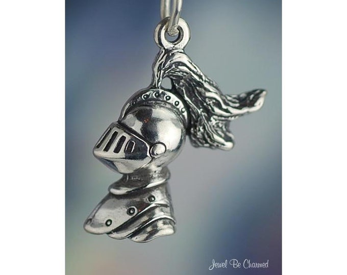 Sterling Silver Knight Charm Medieval Times Renaissance Fair Solid 925 ...