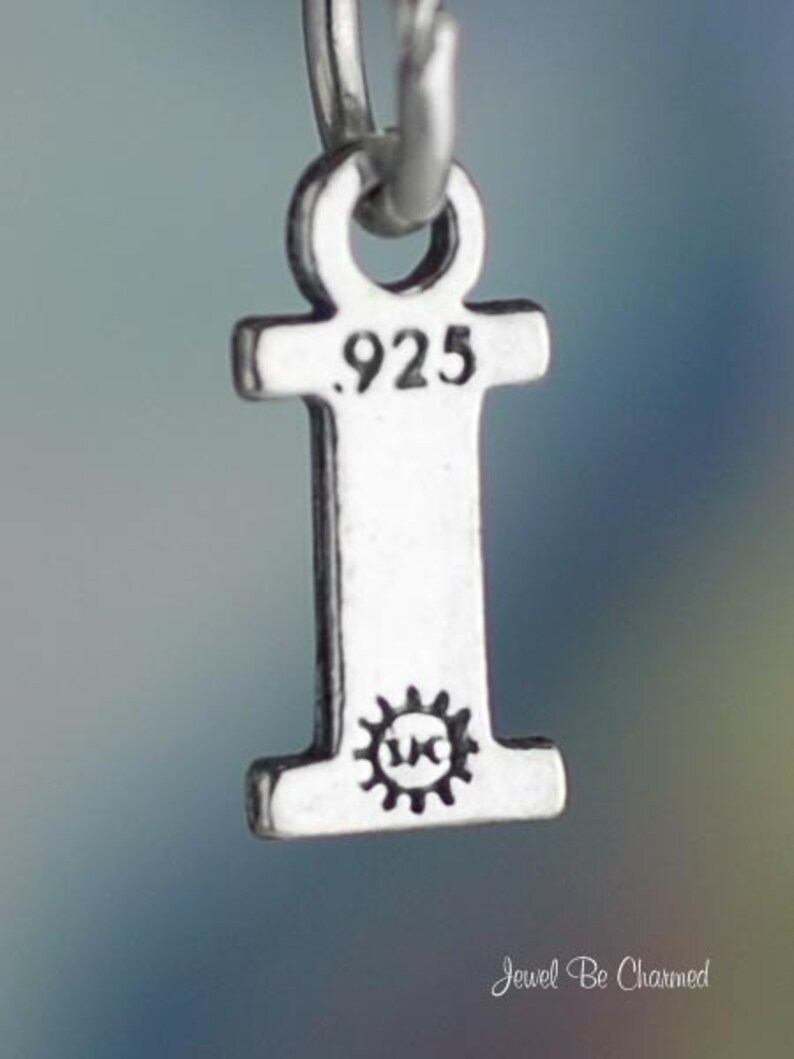Sterling Silver Small Letter I Charm Initial Capital Letters | Etsy