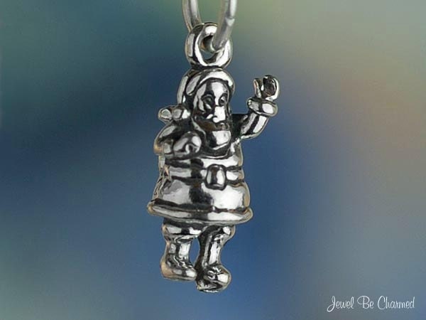 Sterling Silver Small Santa Claus Charm 3D Christmas Presents - Etsy