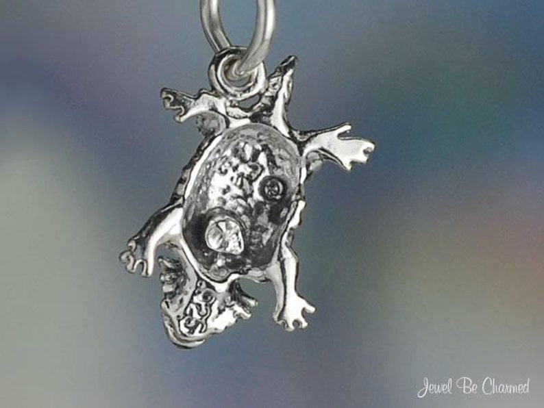 Miniature Sterling Silver Horned Toad Charm Lizard Tiny Solid | Etsy