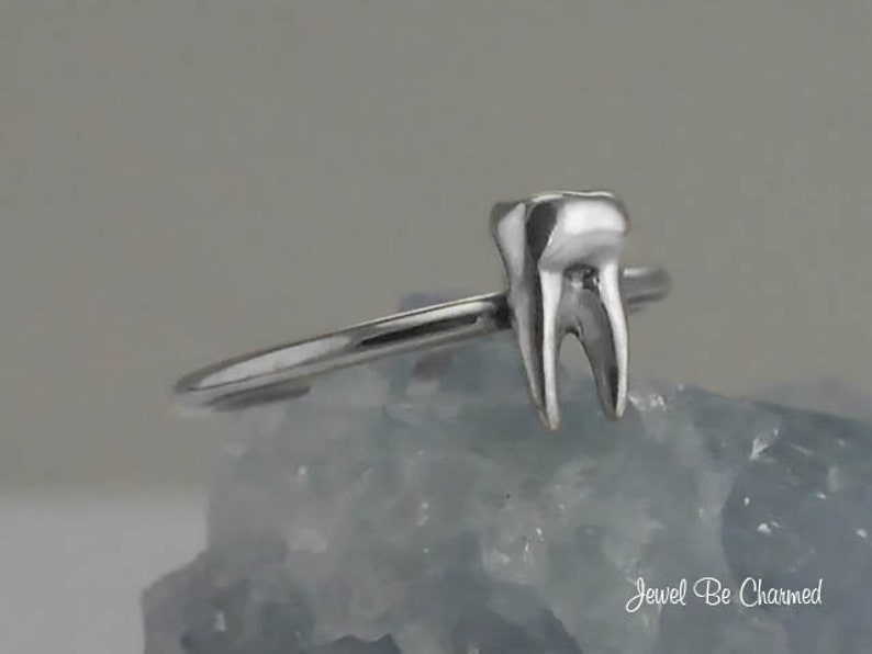 Sterling Silver Tooth Ring Solid .925 Dentist Molar Ring - Etsy