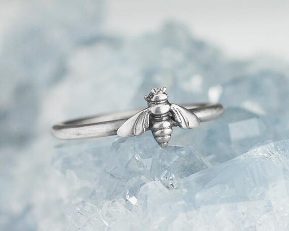 Sterling Silver Bee Ring Solid .925 Bumblebee Ring Bees Custom | Etsy