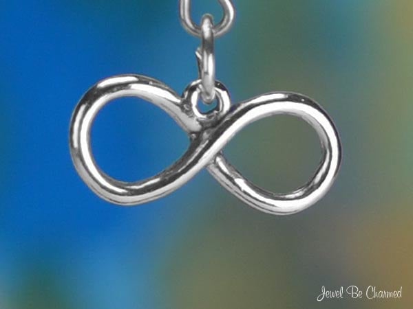 Sterling Silver Infinity Symbol Charm Lemniscate Infinite 3D - Etsy