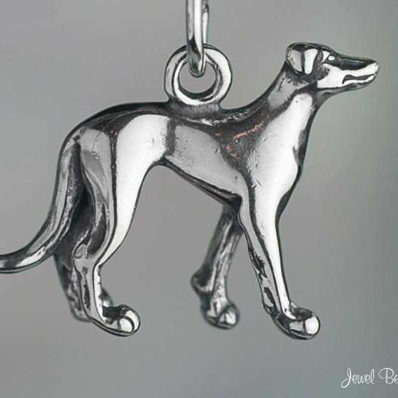 Sterling Whippet Charm - Etsy